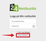 Innlogging i nettbutikken din